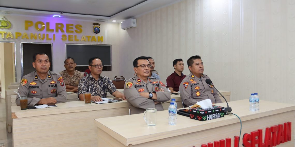 Polres Tapsel Ikuti Latihan Pra Operasi Antik Toba 2023